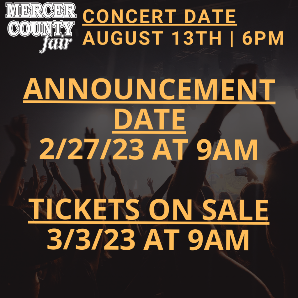 Tickets for Mercer County Fair Events
