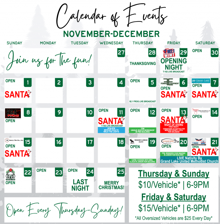 The Mercer County Ohio Fairgrounds offers a variety of activities & events.